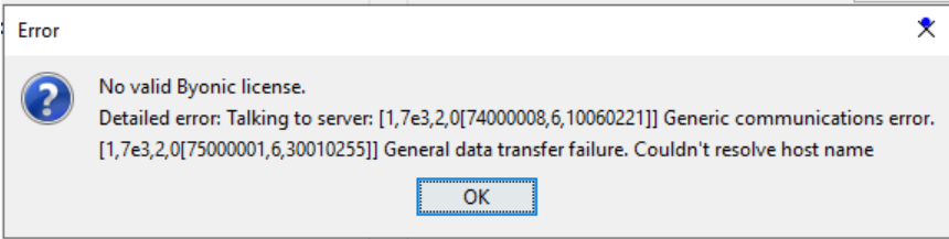 Generic Communications Error Couldnt Resolve Host Name Protein Metrics 