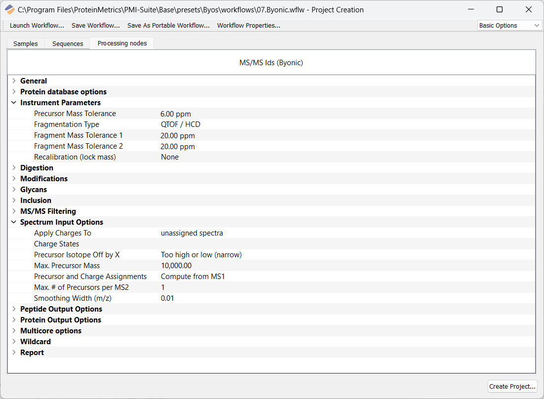 Byonic: Mass Tolerance Settings – Protein Metrics