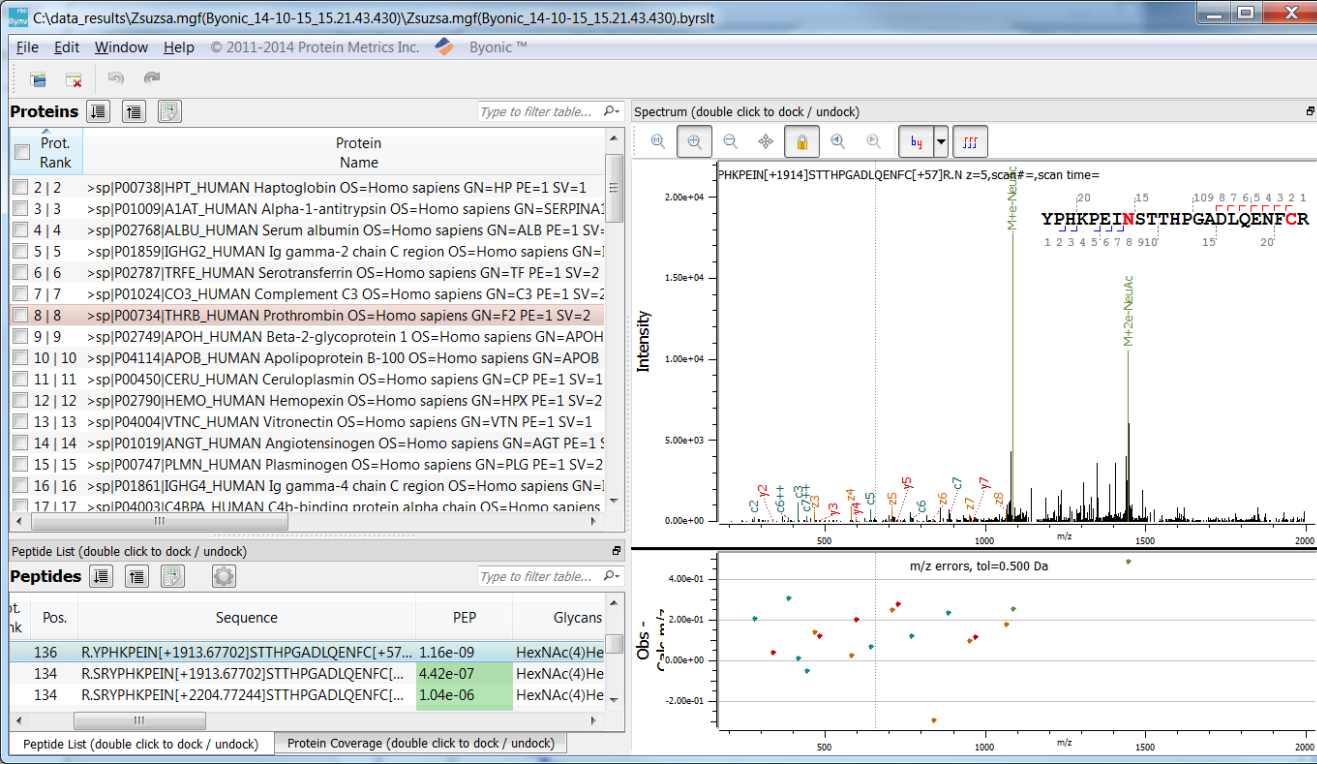 Byonic: Mass Tolerance Settings – Protein Metrics