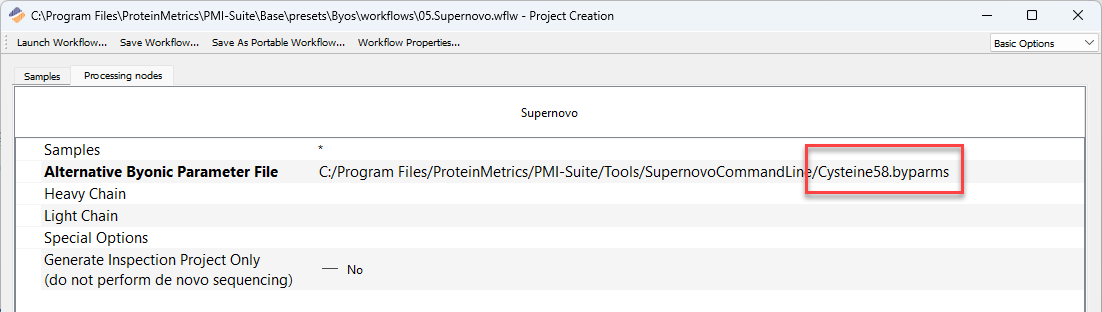 Alternative Byonic Parameter Files for Byos De Novo Sequencing ...