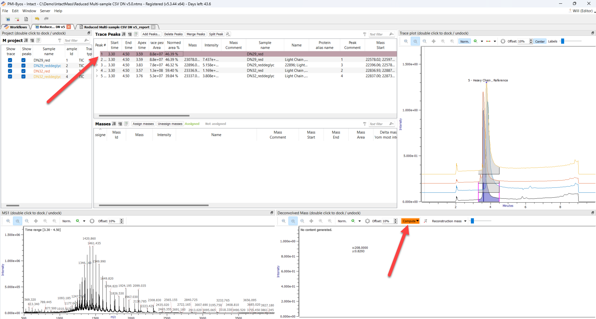 Using Multiple Deconvolution Parameters For The Same Spectrum Protein 9692