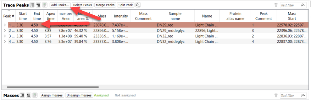 Using Multiple Deconvolution Parameters For The Same Spectrum Protein 4917