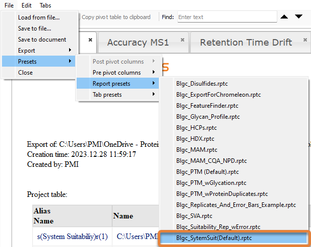 System Suitability Reports in Byos and Dashboards for Monitoring ...