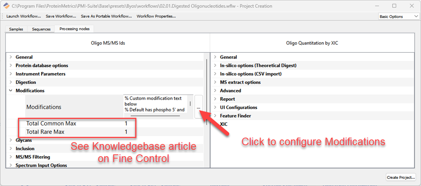 Byos Digested Oligonucleotide Workflow Setup Guide Protein Metrics
