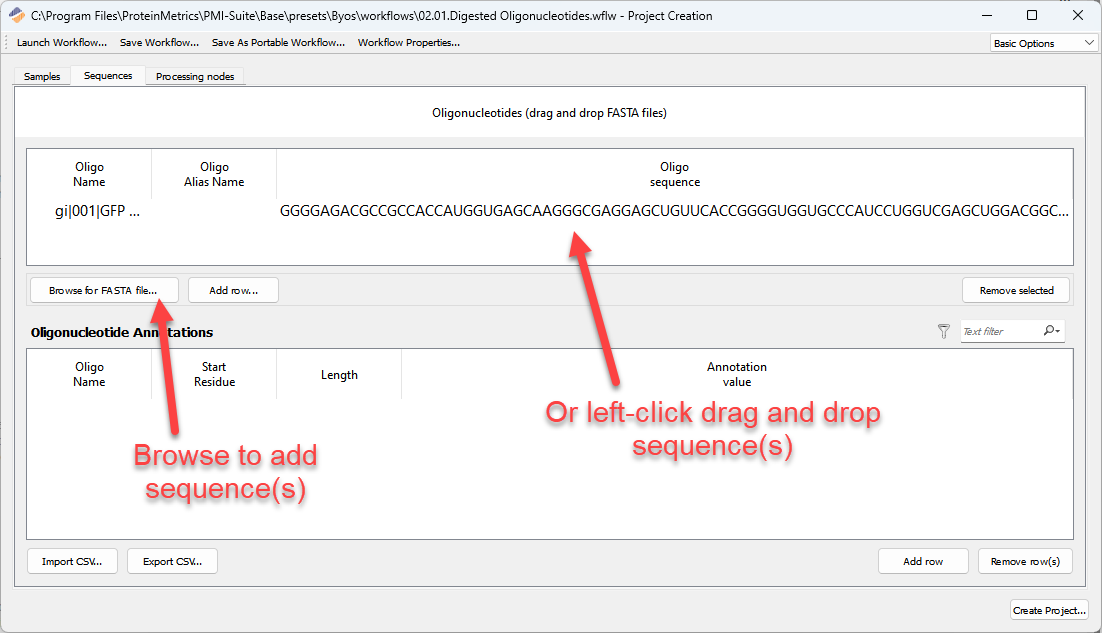 Byos Digested Oligonucleotide Workflow Setup Guide Protein Metrics